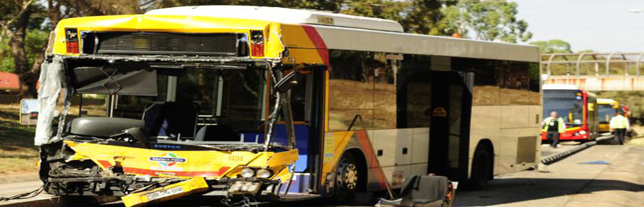 Driver trapped for almost an hour in bus crash at Paradise Interchange ...